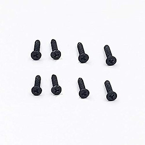 8 PCS Replacement Y Shape Screw Bottom Shell Case Part Screws for Switch NS NX Controller (Black)
