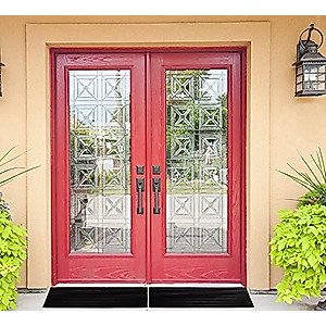 CINNYE 0.8'' Rise Solid Rubber Wheelchair Ramp,Threshold Ramp Used for Thresholds,Doorways and Bathroom (High:0.8 Inch(Pack of 1))