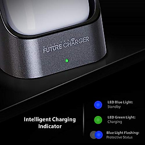 AirPod Charger, Wireless Charger for AirPods 3/2 and AirPods Pro, Groove Design and Anti-Slip Protection, Wireless AirPod Charger, AirPod Pro Charger Compatible with AirPods Pro Charging case -Gray