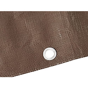 AmazonCommercial Multi Purpose Waterproof Poly Tarp Cover, 12 X 16 FT, 16MIL Thick, Silver/Black, 1-Pack