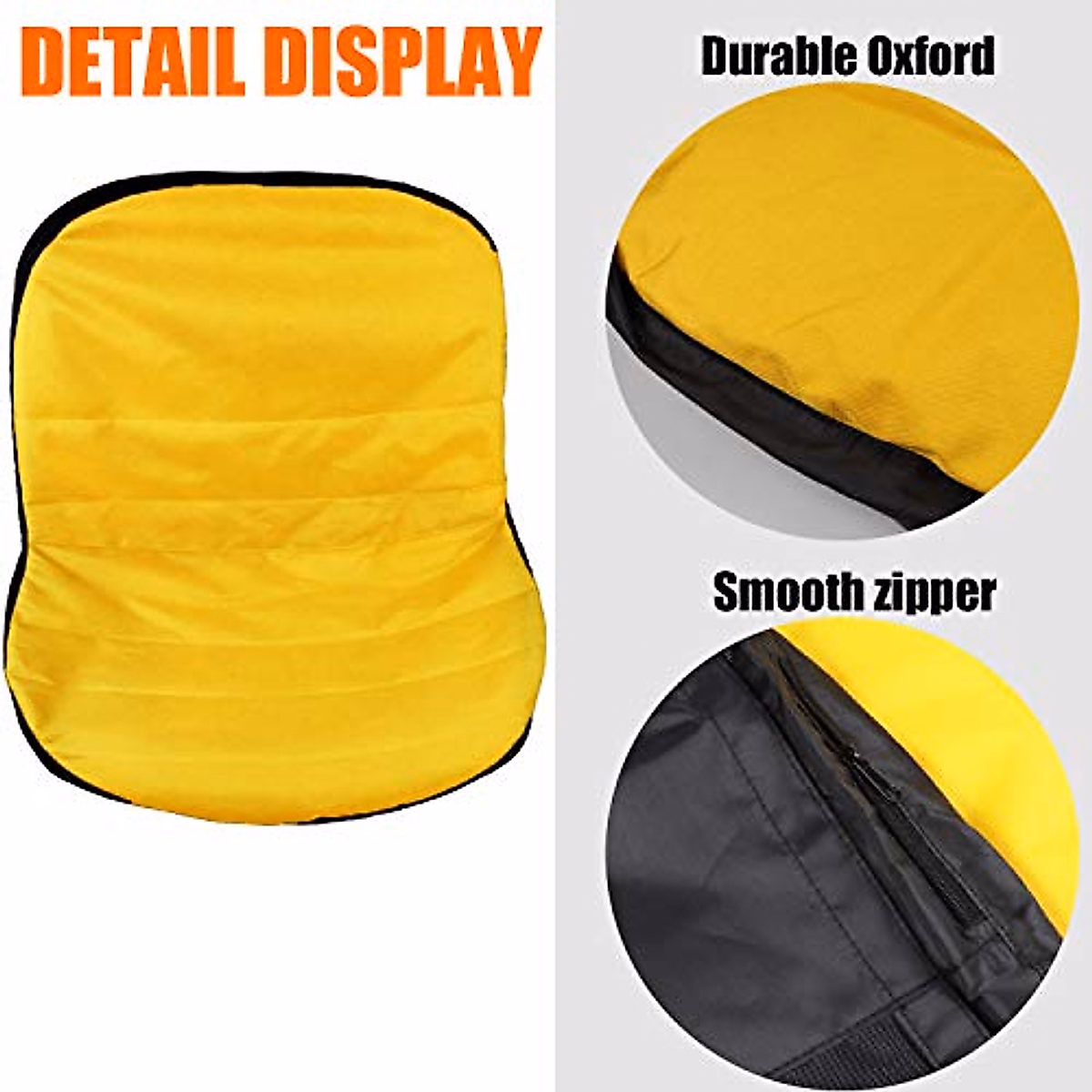 Riding Lawn Mower Seat Cover Compatible with John Deere,Craftsman,Cub Cadet,Kubota,Universal Lawn Mower Tractor Cover(Medium)