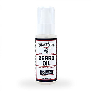 Maestro's Classic BEARD OIL | High-Shine Moisturizing & Taming for All Beard Types & Lengths- Spirited blend, 2 Ounce
