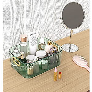 Txtsegose Clear Plastic Storage Bins,Bathroom Organizer and Kitchen Organization, Pantry Organization and Storage, Acrylic Organizers for Fridge, Freezer, BPA-Free Egg Organizer