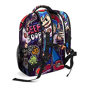 Zqiyhre Lightweight Friday Game Night_funkin Backpack Printing Anime Mini Laptop Backpack Hiking Backpack for Teens
