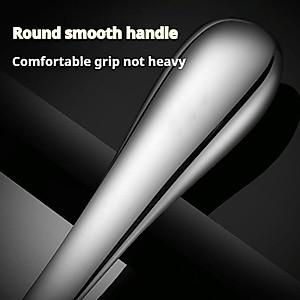 Thickened Stainless Steel Non-Stick Rice Spoon, Rice Cooker Spoon Paddle,Non Stick Heat Resistant Kitchen Works For Rice,Mashed Potato (2)