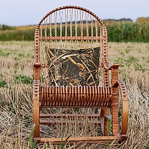 VISI-ONE Realtree Max-5 Forest Tree Hunting Camouflage Square Decorative Throw Pillow Cover Set 18" x 18" Inches Pack of 2, Brown