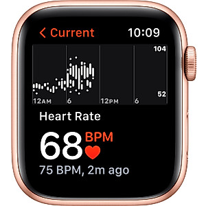 Apple Watch SE (GPS, 44MM) - Gold Aluminum Case with Starlight Sport Band (Renewed)
