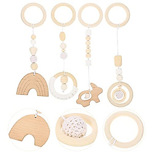 NUOBESTY 4Pcs Newborn Fitness Hanging Toys Infant Fitness Rack Pendants Baby Photo Props