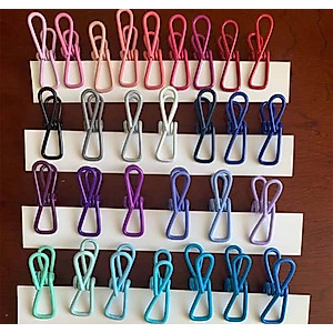 20 Pack Multipurpose Clothes Pins Utility Clips 2 Inch for Bag Clips, Utility Clips, Bag Clips,Clips for Package,Chip Clip,Clothes Pins ,Kitchen Clips, Clothes Clips, Colorful Clothespins, Small Clips