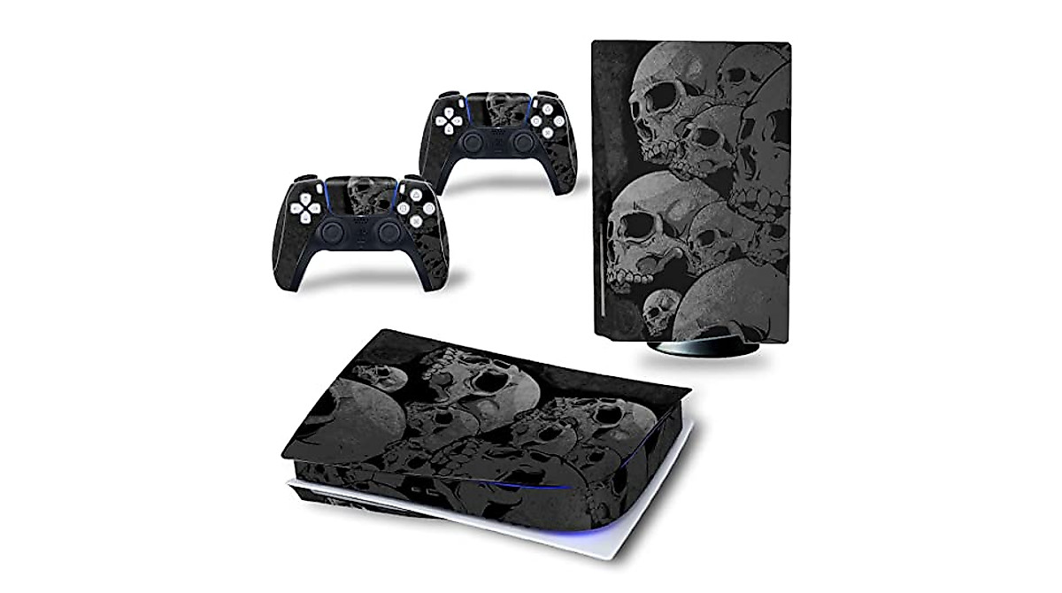Skulls Vinyl Skin Wrap for PS5 Console & Controllers | Easy Installation