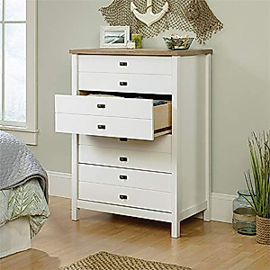 Sauder Cottage Road 4-Drawer Chest, Soft White finish