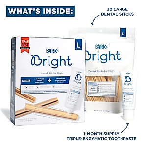 Bark BARK Bright Large Dental Kit for Dogs, 26.29 oz,31 Piece Set