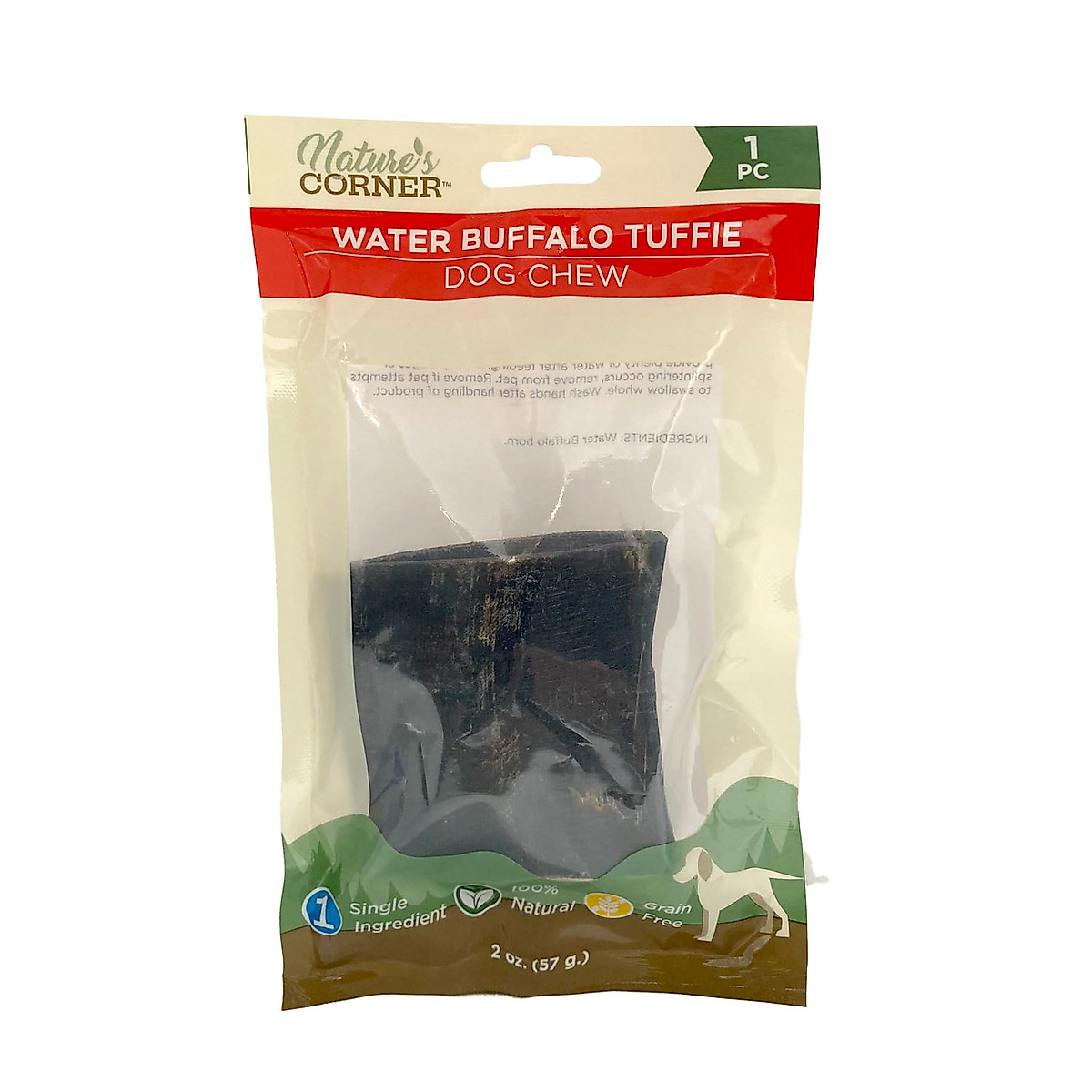 Generic Water Buffalo Tuffie Chew, 1 Ounce (Pack of 2)