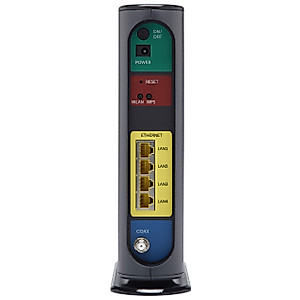Motorola MG7315 Modem WiFi Router Combo | DOCSIS 3.0 Cable Modem + N450 Single Band Wi-Fi Gigabit Router | 343 Mbps Max Speeds | Approved by Cox and Spectrum