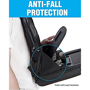 PEKREWS Mini 3 Pro Case, Waterproof Hard Carrying Case Portable Travel Drone Bag Sling Backpack Compatible with DJI Mini 3 Pro with RC Controller, Fly More Combo and Accessories, Black (Case Only)