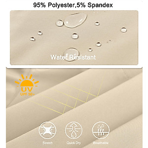 Little Donkey Andy Women's Quick Dry Lightweight Stretch Shorts Outdoor Short Active Hiking Khaki Size L