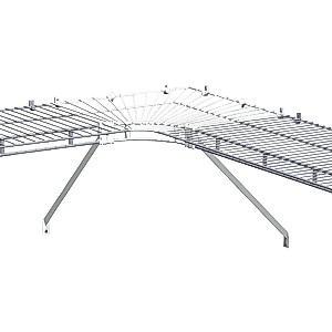16" WHT CORNER SHELF (Schulte 1112-1619-11)