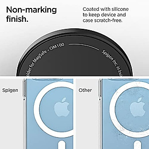 Spigen O-Mag Ring (Upgraded) (MagFit) Magnetic Phone Holder Grip Designed for MagSafe (iPhone 14 Pro Max, 14 Pro, 14 Plus, 14, 13 and 12 Series) - Black