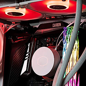Cooler Master MasterLiquid ML240L V2 RGB White Edition CPU Liquid Cooler - Brighter Lighting Effects, 3rd Gen. Pump, Superior Radiator and Dual Advanced 120 mm SickleFlow RGB Fans - White