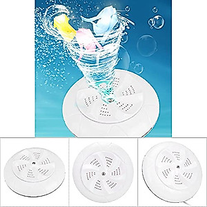 POCREATION Travel Portable Washing Machine, Mini Travel Portable Household Small Washing Machine Ultrasound Turbo Washer Laundry(White)