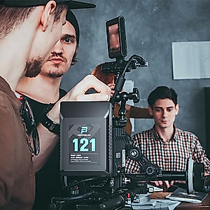 FirstPower V Mount/V-Lock Battery, 121Wh(8400mAh, 14.4V) V-Mount Battery Support PD 60W USB-C Fast Charger, with D-TAP, USB-A, USB-C Port, for Video Broadcast Camera Camcorder Monitor LED Light