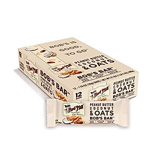 Bob's Red Mill Peanut Butter Coconut & Oats Bob's Bar, 1.76 Ounce (Pack of 12)