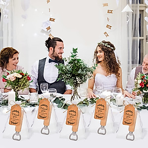 24 pieces Wooden Handle Bottle Opener Suitable for home, bar or restaurant baby shower - Wooden handle handheld or bridal gift for party gifts, gifts, guests' mementos