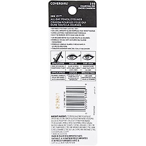 CoverGirl Ink It! by Perfect Point Plus Eyeliner, Charcoal Ink [250] 0.06 oz (Pack of 2)