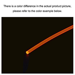 MECCANIXITY Fiber Optic Rods PMMA 1mmx30cm for Sight Filament Orange Pack of 2