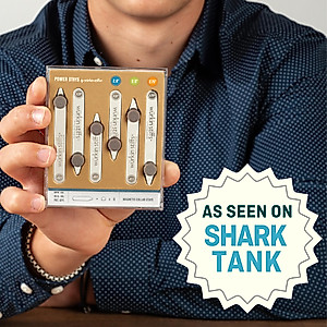 Würkin Stiffs 3-Pair Power Stays Magnetic Collar Stays 3 Pair, 3 Sizes | Includes (2) 2.0” Power Stays, (2) 2.5” Power Stays and (2) 2.75” Power Stays | Gift for Men | As Seen on Shark Tank