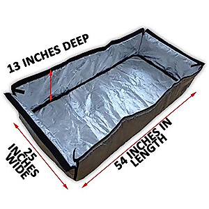 Attic Door Insulation Cover (54 x 25 x 13 in.) - Adjustable Straps and Zipper Opening - Fireproof Attic Tent Insulation Cover - Attic Blanket That Prevents Heat Loss – ThermoClimb by Remington Solar