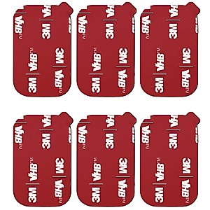 VIIMAKE 6pcs Rectangle 3M Sticky Adhesive Replacement Kit, for Magnetic Car Dashboard Phone Mount Base Sticker Parts, Double Side 3M VHB Tape Adhesive Pads
