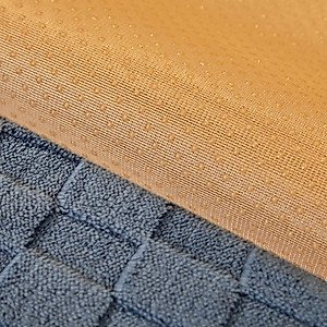 JeogYong Non Slip Bay Window Cushion Pad, Ultra Soft and Plush Window Seat Cushions Indoor Bedroom Living Room Home Decor Plaid Bench Cushion Covers for Indoor Bay Window Seating Area, Dark Blue