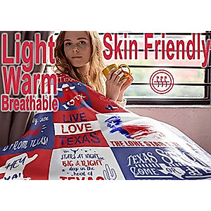 Shanfeirui Texas Themed Blanket - 50" X 60" - Featuring Longhorns - Ultra Soft Throw for Men, Women, Girls and Boys - Ideal Gift for Birthdays and Special Occasions - by Texas Gifts and Souvenirs.