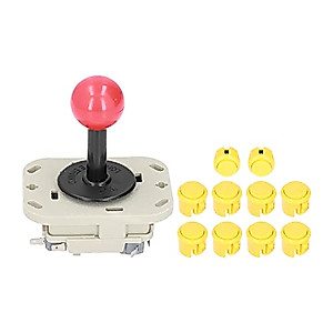 Arcade Joystick, 50 Million Taps Lightweight Portable Comfortable Grip Simple Operation Arcade Buttons for Household for Recreational Machines