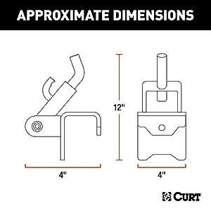 CURT 17008 Replacement Weight Distribution Hitch Hookup Bracket