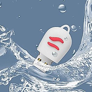 USB Flash Drives, 8GB / 16GB / 32GB / 64GB Waterproof USB 2.0 USB Memory Stick Data Storage Pendrive Thumb Drives (32GB, White Paw)