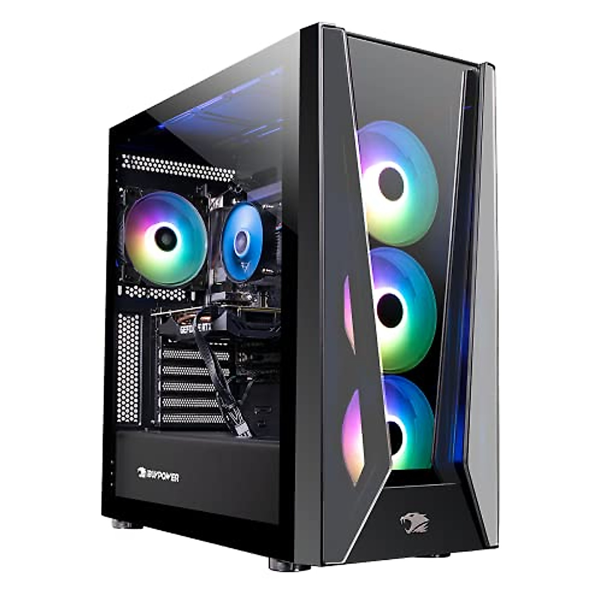 iBuyPower TraceMR Gaming PC Computer Desktop TraceMRI7N4601 (Intel Core i7 12700F, RTX 4060 8GB, 16GB DDR5 5200 Mhz (8 x 2), 1TB NVMe SSD, Windows 11 Home)