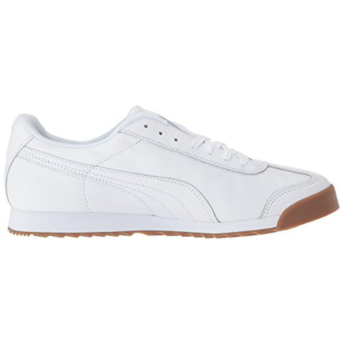 PUMA Mens Roma Sneaker, PUMA Mens White-PUMA Mens Team Gold, 9.5