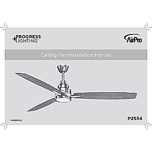 Progress Lighting Gaze Collection 60" LED Three-Blade Ceiling Fan