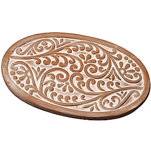 Bread Warmer Basket with Stone - Bread Basket for Serving Tortilla, Sourdough, Bakers Gift, Warming Terracotta, House New Home Gifts for Kitchen, Bread Maker Women, Men, Birthday, Hostess Farmhouse