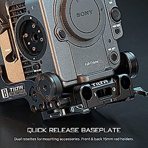 Tilta Camera Cage Compatible with Sony FX6 | Includes: Quick Release Baseplate | Side Arm | Multi-Functional Top Plate