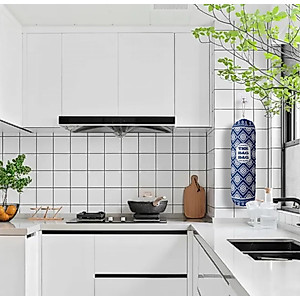 The Bag Bag Grocery Bag Holder, Rustic Grocery Bags Holder Organizer For Shopping Bags, Wall Mount Plastic Bags Storage Container Dispensers, Kitchen Gifts For Women Family Friends Grandma Mom(B-5)