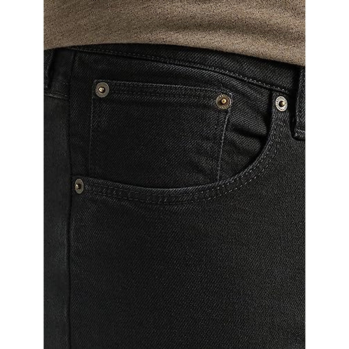Wrangler Men's Free-to-Stretch Regular Fit Jean, Black, 40W x 32L