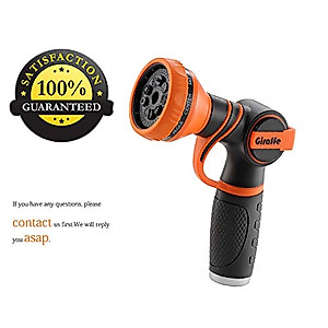 Giraffe Tools Garden Hose Nozzle 9 Pattern Adjustable Sprayer Water Gun for Hose Reel, Car Washing, Dog Washing, Watering