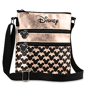 Disney Stitch Girls Purse Cross Body Bag for Kids Teens Women Shoulder Bag with Adjustable Strap Fashion Handbag Stitch Gifts (Mickey Mouse, 9.84x8.66x0.79inch)