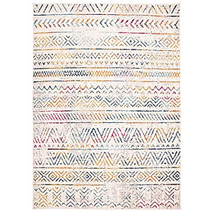 Rugshop Geometric Boho Perfect for high Traffic Areas of Your Living Room,Bedroom,Home Office,Kitchen Stain Resistant Area Rug 3'3" x 5' Multi