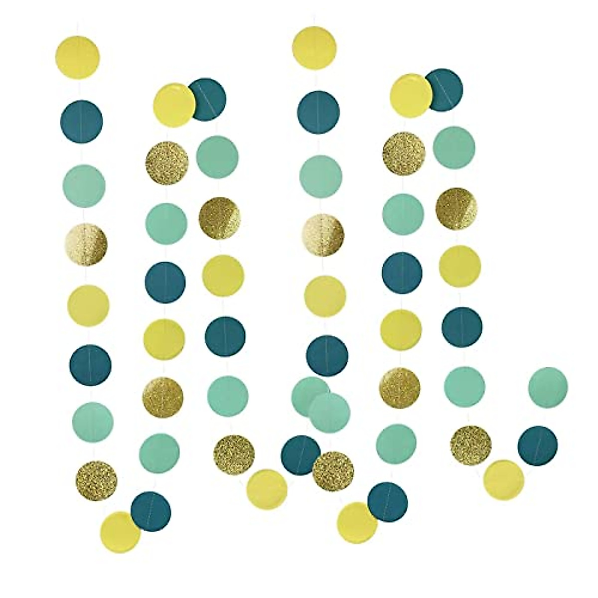 Teal Gold Birthday Party Decorations for Women Qian's Party Teal Mint Gold Bridal Shower Decorations/Teal Gold Wedding /Bachelorette/Baby Shower Decorations/Teal Mint Gold Birthday Party