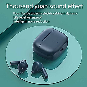 TBIIEXFL Headphone Earphones Waterproof Earpieces Sport Earbuds for Music Headset 5.0 (Color : Black)