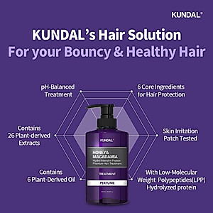 KUNDAL Blackberry Bay HONEY & MACADAMIA Hydro-Intensive Protein Premium Nature Shampoo & Treatment Set